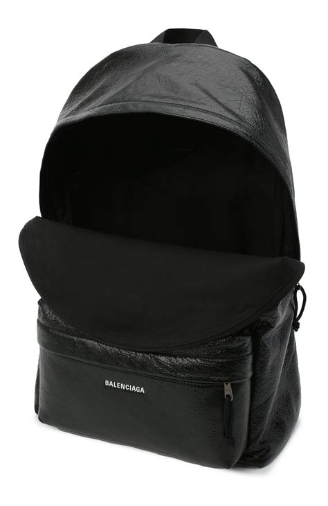 Мужской черный кожаный рюкзак explorer BALENCIAGA купить в интернет ...