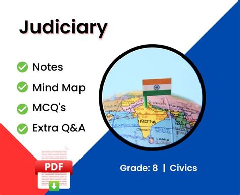 Class 8 Civics Chapter 4 Judiciary Notes And Mind Map