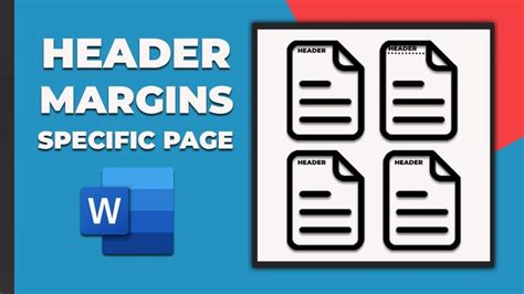 How To Change Header Margins From Specific Page In Word Header Words Page