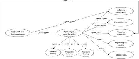Standardized Coefficients For The Retained Structural Equation Models Download Scientific