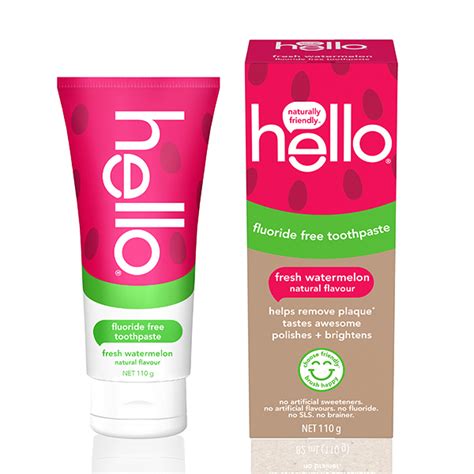 Hello® Fresh Watermelon Fluoride Free Natural Toothpaste Hello Products