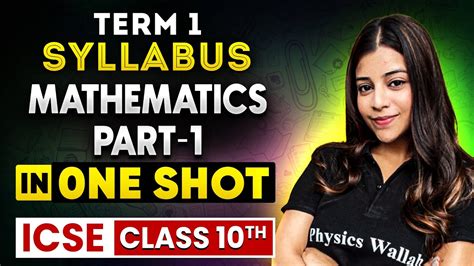 Icse Maths Part 1 In One Shot Class 10 Term 1 Icse Express Marathon Session 🔥 Youtube