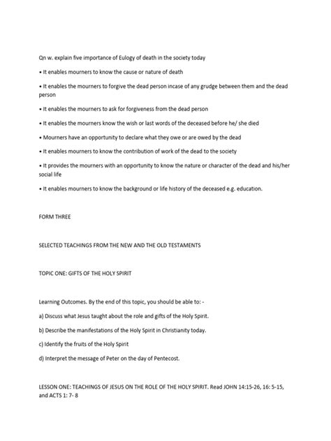 C R E Form 3 Pdf Spiritual T Prophet