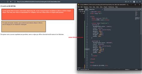 belajar html 13 html class dan html id ketutrare