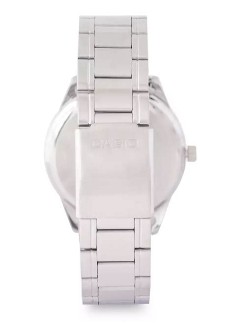 Jual Casio Casio Jam Tangan Pria Silver Black Stainless Steel Mtp V005d 1bvdf Original