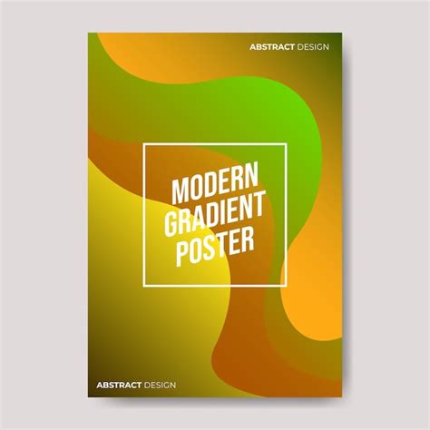 Premium Vector Modern Abstract Gradient Poster Design