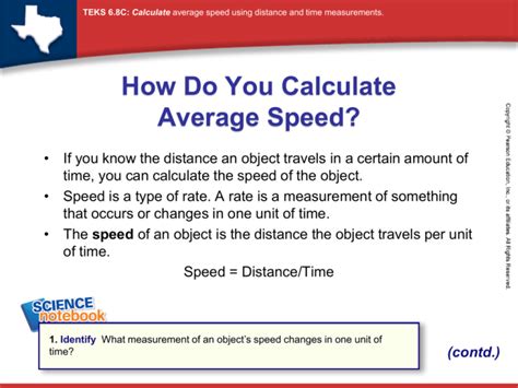 Average Speed Calculation Worksheet For Middle Babe