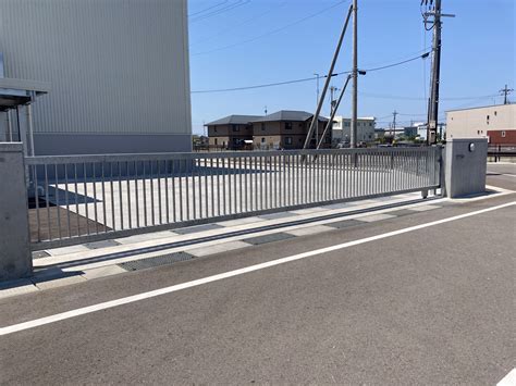 小野建株式会社 株式会社ハシモト門扉ノンレール門扉のパイオニア大型門扉の設計施工
