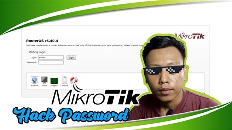 Hack Password Login Mikrotik Youtube