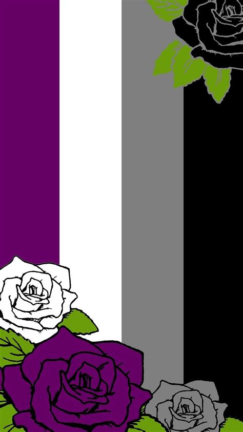 Asexual Flower Phone Background