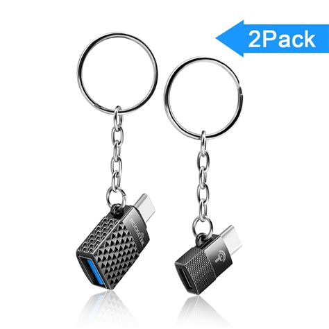 หัวแปลง Rocketek Micro Usb และ Type C Adapter Set มีพวงกุญแจในตัว