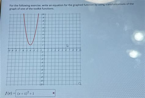 Solved For The Following Exercise Write An Equation For The