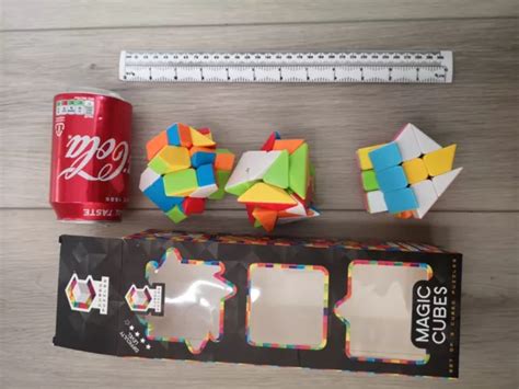 Ultimate Puzzle Pack Cubed Magic Rubiks Cube Set Of 3 Hot Wheel