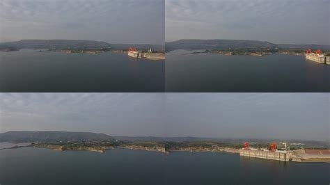 小浪底水库大坝视频素材下载
