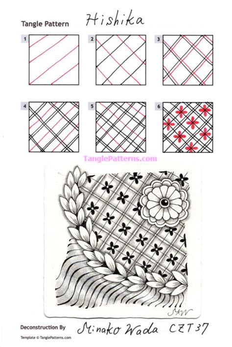 How To Draw HISHIKA TanglePatterns Com How To Draw HISHIKA TanglePatterns Com