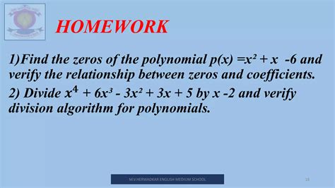 Std 10th Maths Polynomials Pptx
