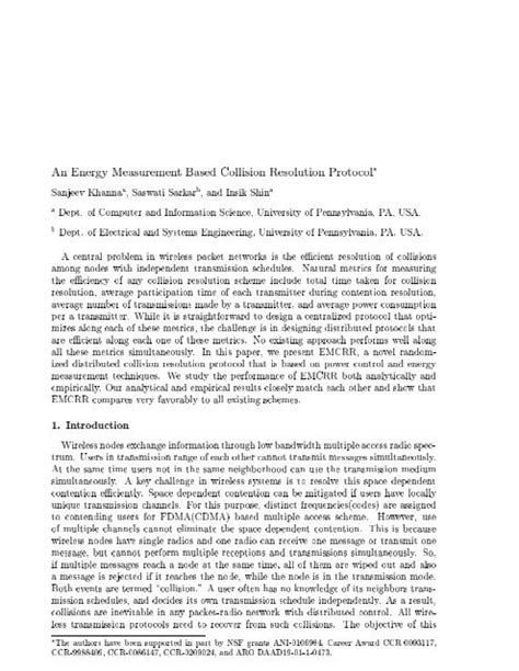 An Energy Management Based Collision Resolution Protocol