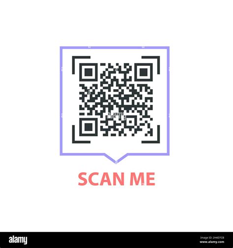 Scan Me Qr Code Message Stock Vector Image And Art Alamy