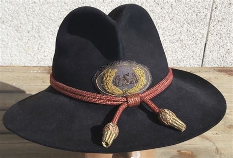 Csa Confederate Rebel Civil War Officer Slouch Wool Hat Artillery Movie Event Replica