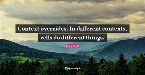 context overrides in different contexts cells do different things