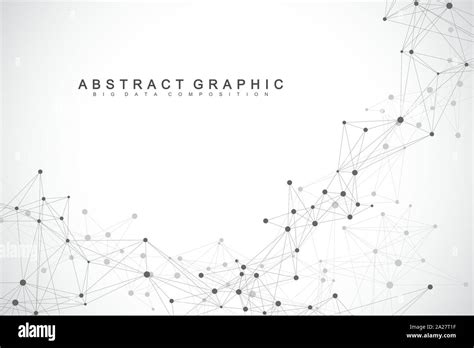 Technology Abstract Background With Connected Line And Dots Big Data Visualization Perspective