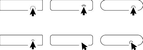 Ilustración De Click Blank Button With Pointer Clicking Mouse Pointer
