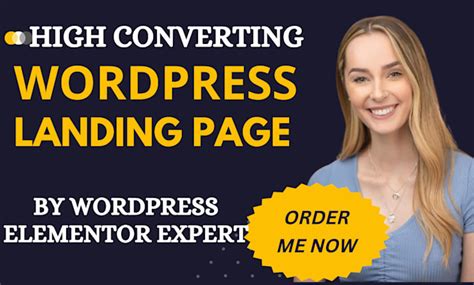 Design Modern Wordpress Landing Page Elementor And Elementor Pro Landing Page By Clarawilliams