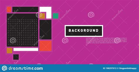 Vector Abstract Colorful Rectangle Background For Banner Stock Vector Illustration Of