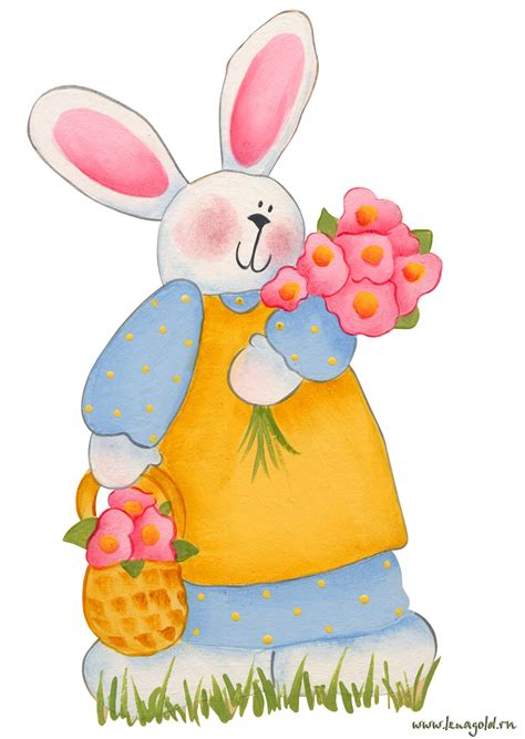 Заяц с цветами картинки картинки и рисунки на рабочий стол бесплатно