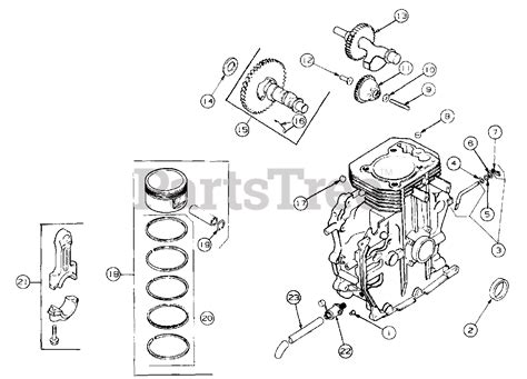 Cub Cadet 2135 13b 214f100 Cub Cadet Garden Tractor Sn 326006 And Above Crankcase Parts