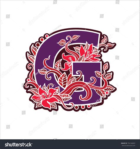 Vintage Font Decorative Letter G English Stock Vector Royalty Free Shutterstock