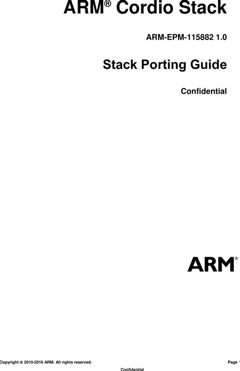 Iot Specification Stack Porting Guide