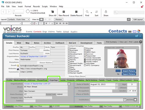 FileMaker Contact Procedures