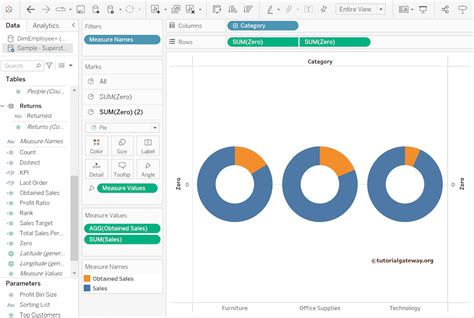Tableau Kpi Donut Chart