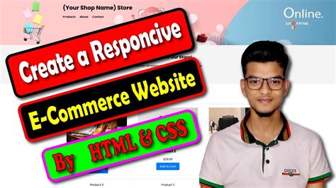 Build A Responsive E Commerce Website With Html And Css Youtube