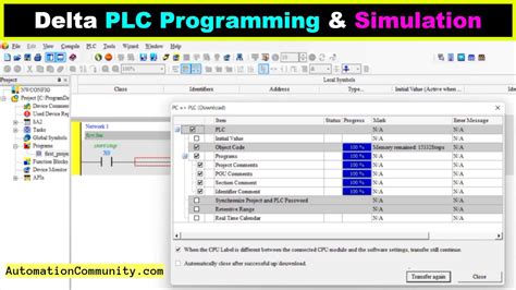 Delta Plc Programming And Simulation Of Logic Tutorials Youtube