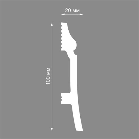 Плинтус напольный 10001DF 100мм дюрополимер | Купить в Москве