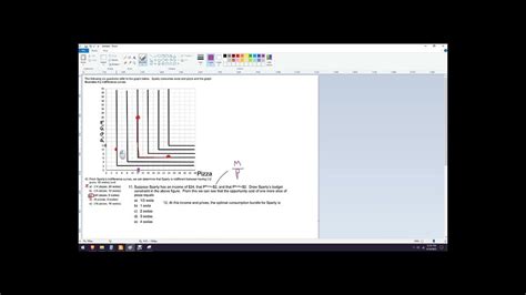 How To Find Optimal Consumption Bundle On A Graph Perfect Complements Youtube