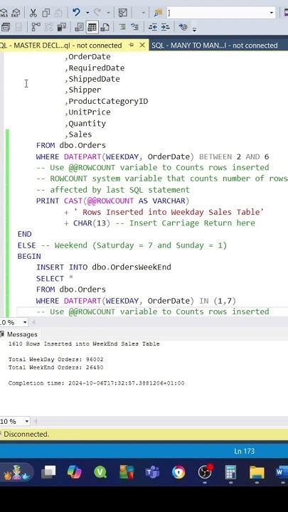 Sql Declaring And Using Variables Part 4 Within Ifbeginend Block Sqltips Sql