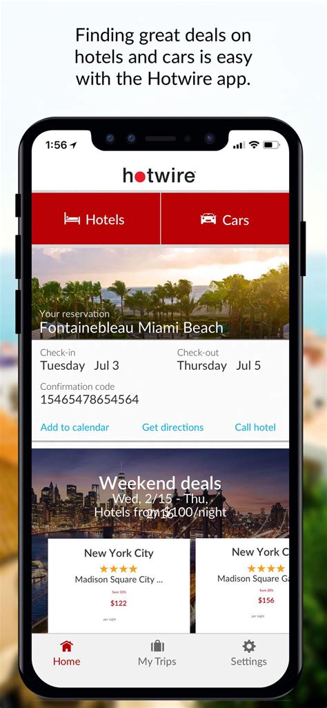 Hotwire Appsappappstoreios Hotel Weekend Hotwire Fontainebleau