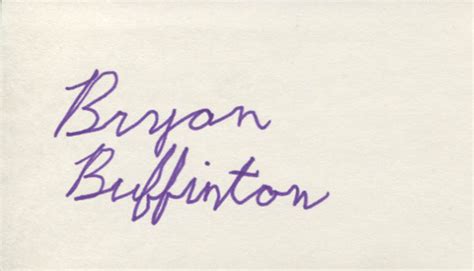 Bryan Buffington Autograph Historyforsale Item 347463