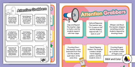 Attention Grabbers For K 2nd Grade Teacher Made Twinkl