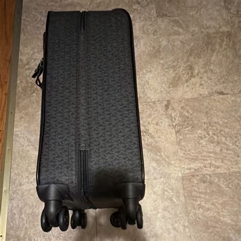 Michael Kors Black Logo Spinner Suitcase With Inner And Outer Pockets Ebay