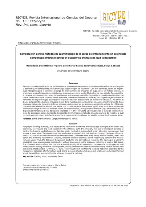 Pdf Comparación De Tres Métodos De Cuantificación De La Carga De