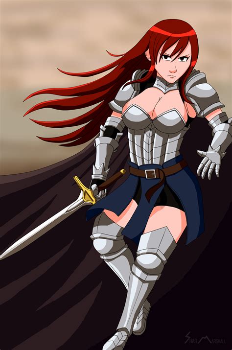 Erza Scarlet Fan Art Frozen Bz Erza Scarlet[fairy Tail]