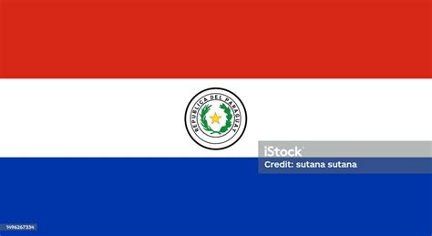 Ilustración De Bandera De Paraguay Y Más Vectores Libres De Derechos De