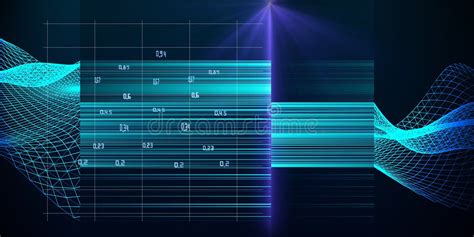 Big Data Abstract Concept Of Radial Algorithm Analytics Quantum Virtual Cryptography Stock