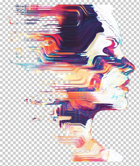 Data Corruption Abstract Colorful Face Png Clipart Abstract Face Art Colorful Creative