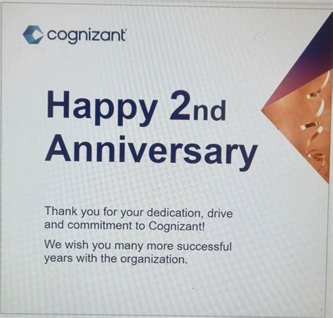 Cheers Workanniversary Cognizant Growth Corporateculture