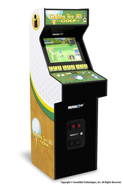 Arcade1up Golden Tee 3d Deluxe Arcade Machine Built For